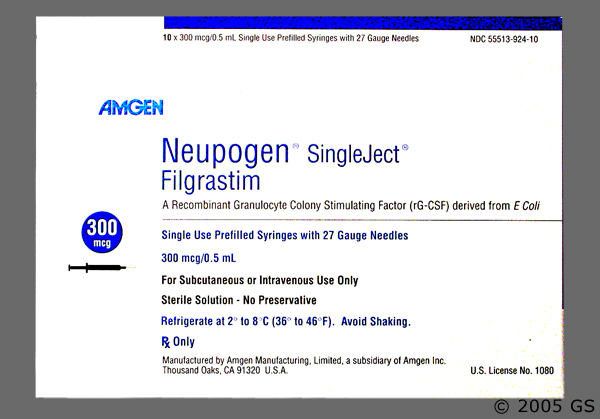 Neupogen 300Mcg/0.5ML Sol Inj 10 Pre-filled Syr With Needle - 110961